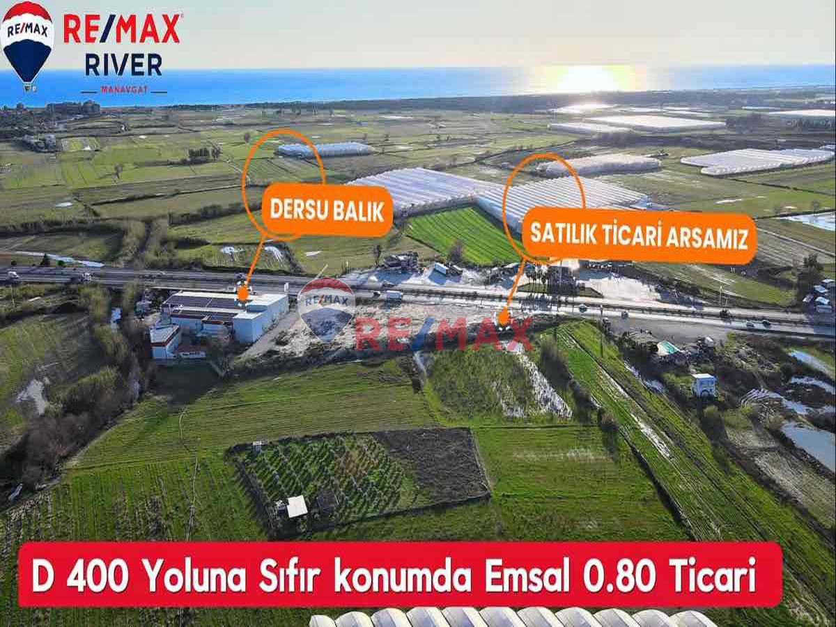 MANAVGAT’TA ANAYOLA (D400) SIFIR SATILIK TİCARİ ARSA - RE/MAX Türkiye