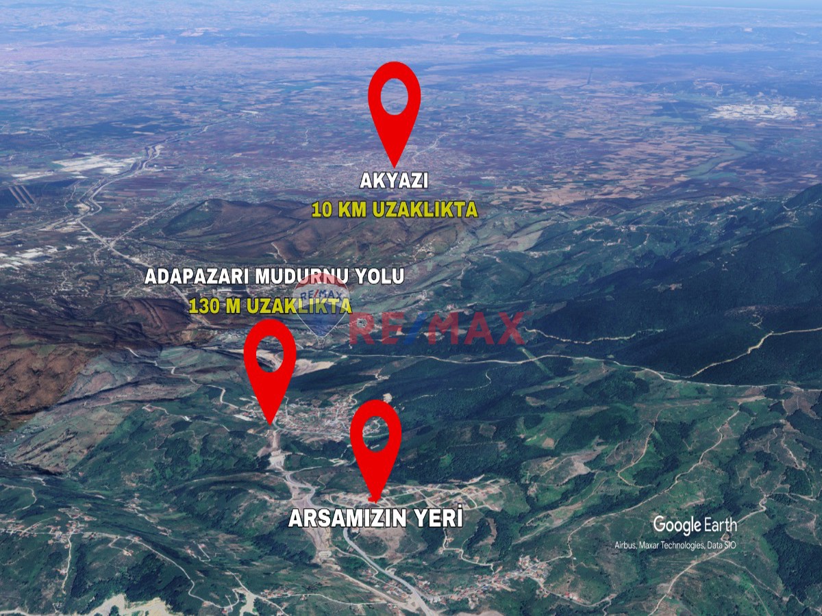 SAKARYA AKYAZI'DA MUHTEŞEM LOKASYONLU SATILIK ARSA