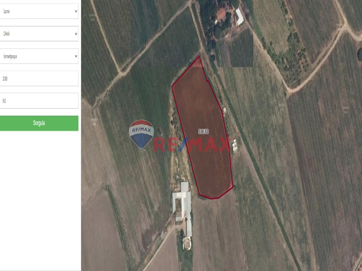 DİKİLİ İSMETPAŞA MAH KARADİKEN DE SATILIK TARLA